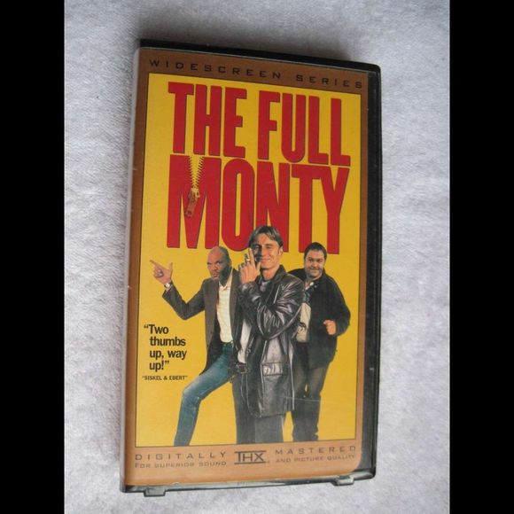 Media | The Full Monty Hard Case Widescreen Robert Carlyle 1996 Vhs Cassette Tape Bundle | Poshmark